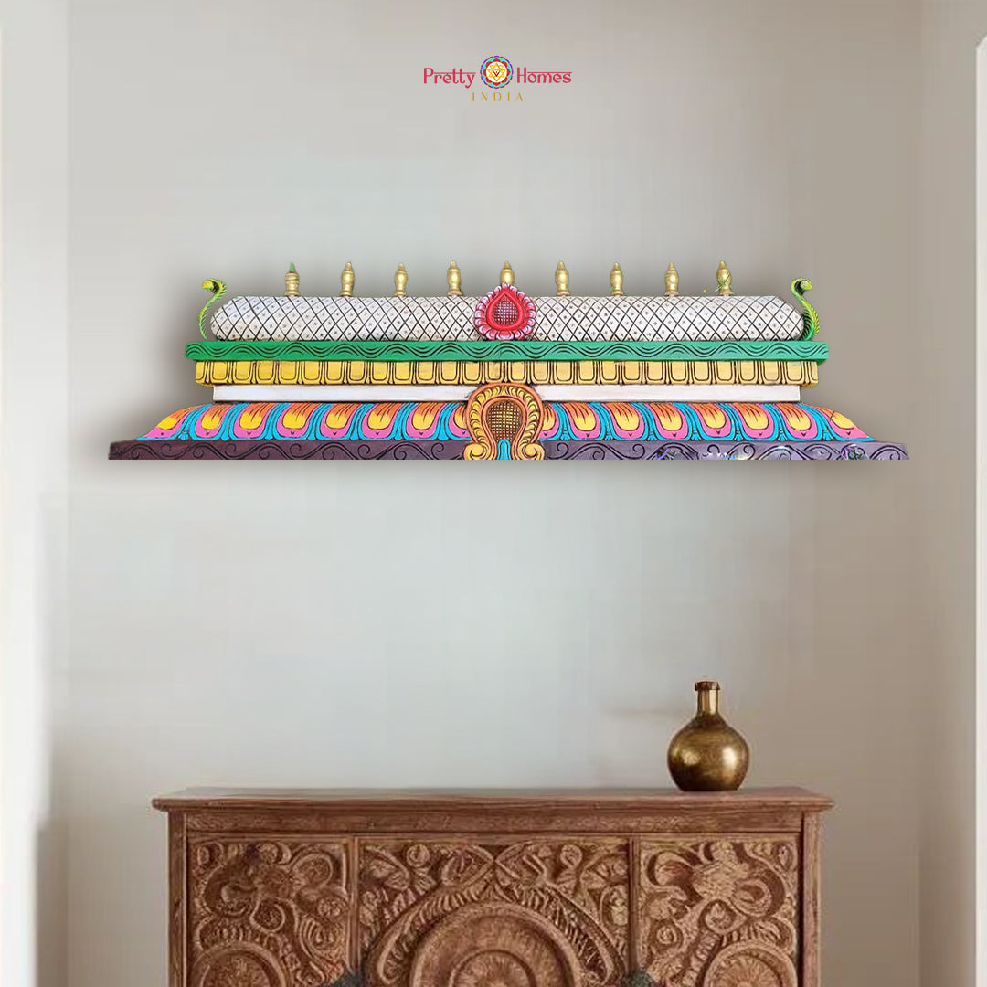 Handcarved Wooden Temple Gopuram Panel | Pretty Homes India