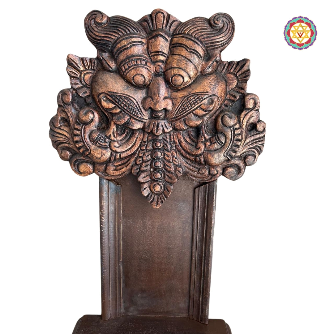 Woodcarved wall hanging /table top yali- face shelf – Pretty Homes India
